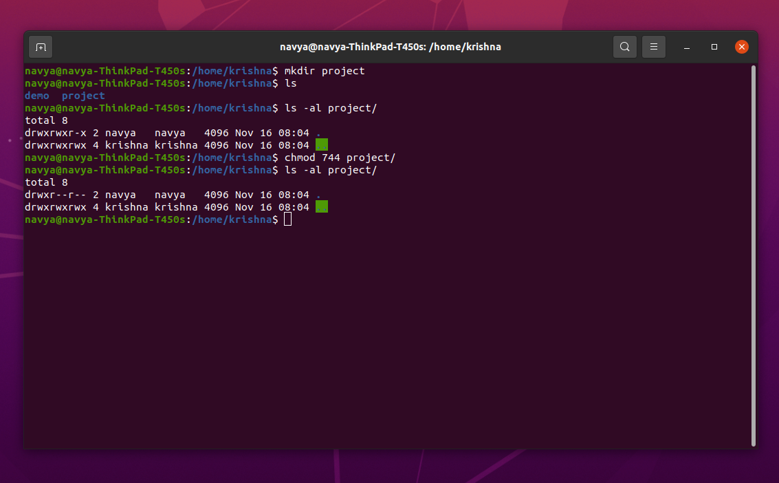 How to add file permissions in Ubuntu via command line | mycode.blog